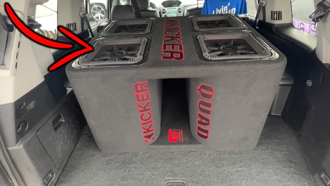 HOW LOUD WILL THE KICKER QUAD SUB BOX GET? - YouTube