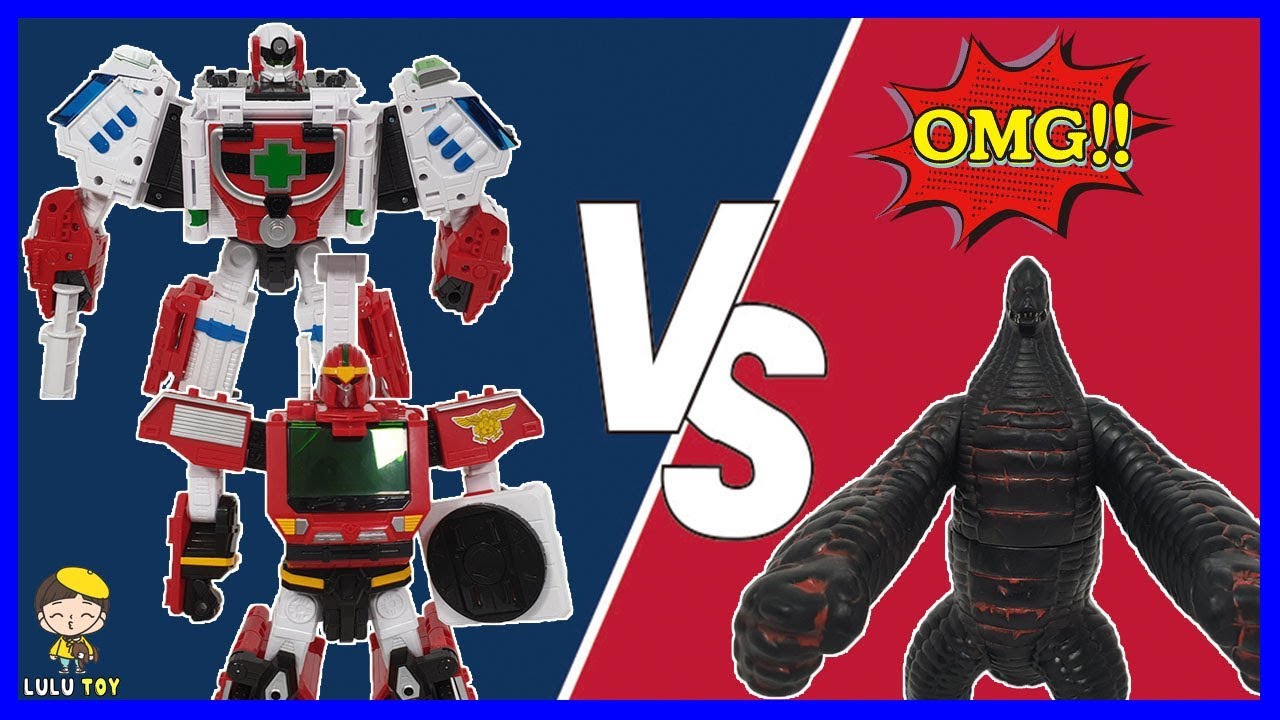 Hello carbot Transform fire truck robot, Transform ambulance robot vs ...