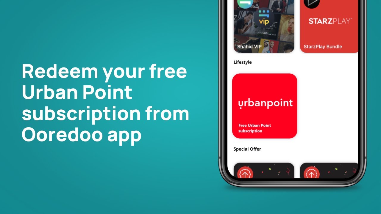 How to redeem your free Urban Point subscription through the Ooredoo ...