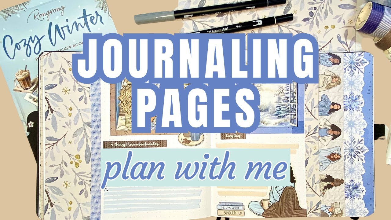 Rongrong Cozy Winter Creative Journaling Pages | Plan With Me | Dutch ...