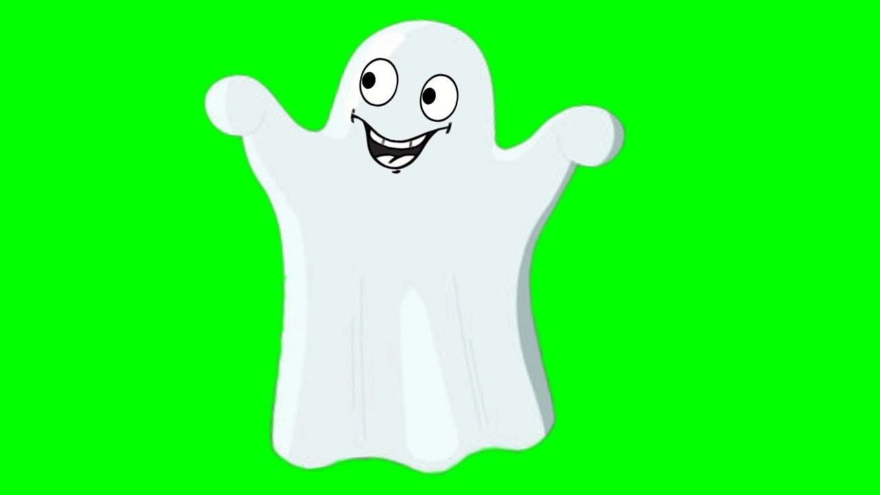 Green Screen Cartoon Ghost - YouTube