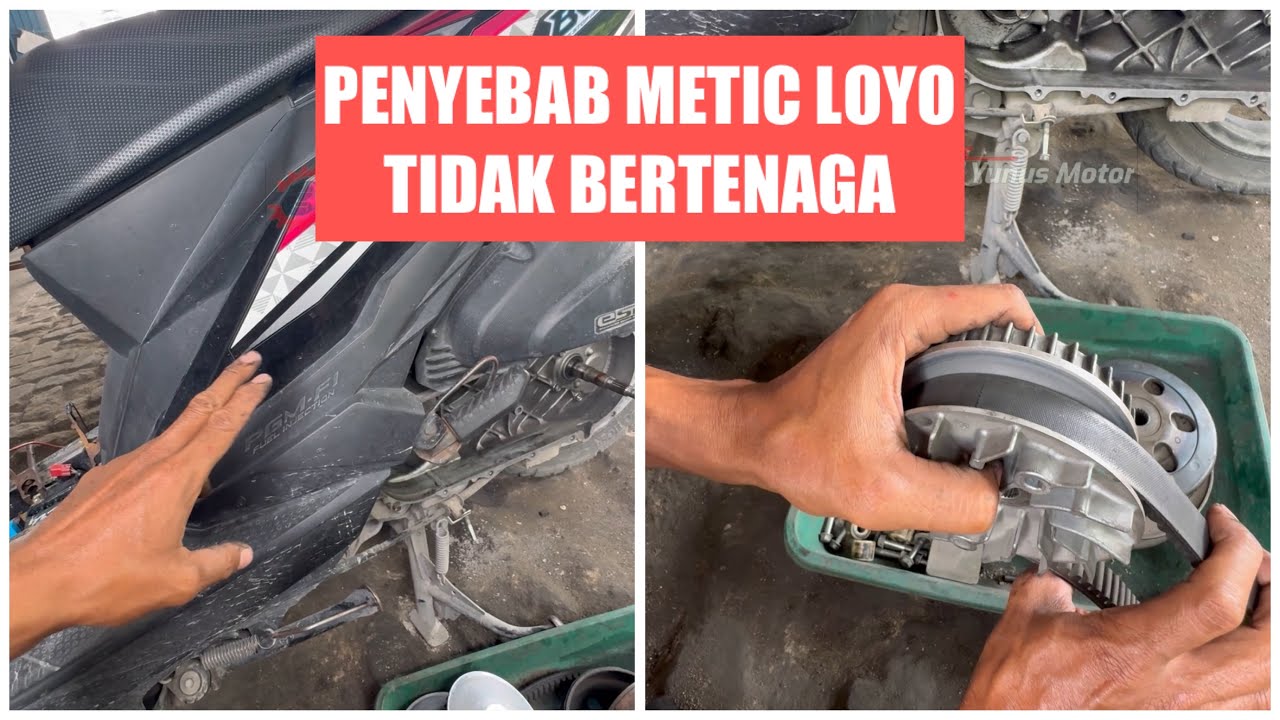 Penyebab motor matic loyo tidak bertenaga - YouTube