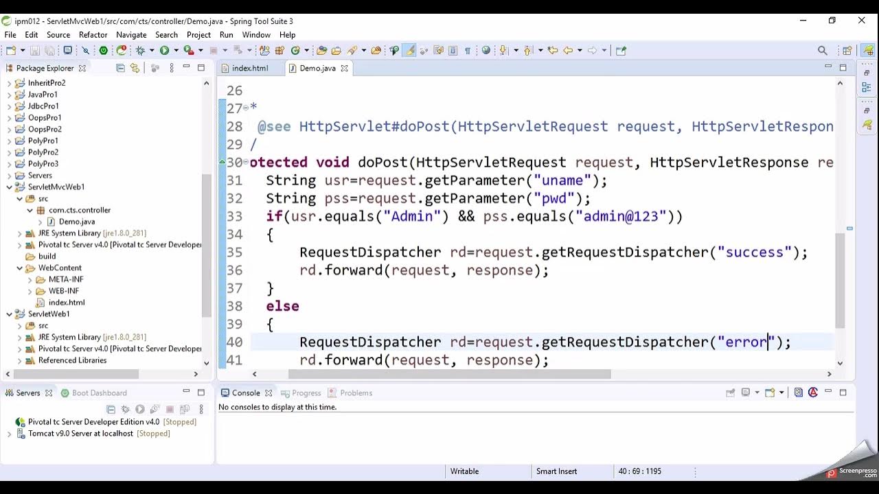 Servlet : Model View Controller (MVC) - YouTube
