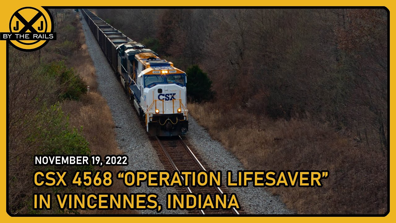 CSX 4568 Operation Lifesaver in Vincennes, IN, just hours after hitting ...