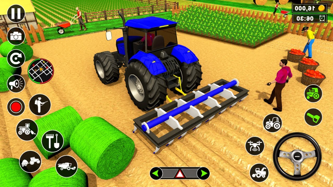 Real Farm Tractor Driving Games - Android Gameplay - Farming Tractor 3D ...