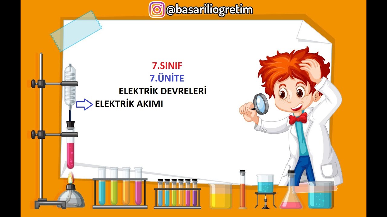 7.SINIF 7.ÜNİTE ELEKTRİK DEVRELERİ - ELEKTRİK AKIMI - YouTube
