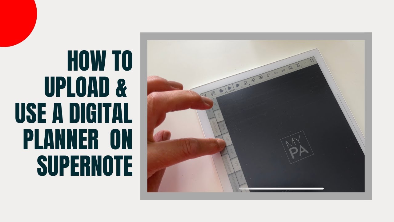 How to upload and use a digital planner on Supernote - YouTube