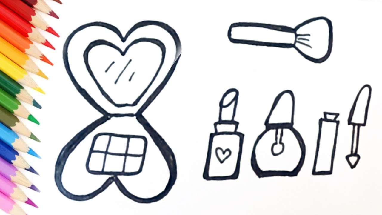 How To Draw Make Up Coloring - YouTube