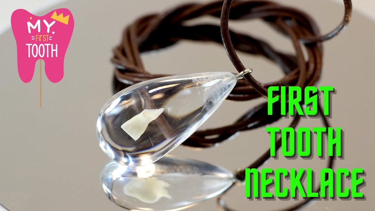 First Tooth Epoxy Necklace | How to make a resin necklace | Resin ...