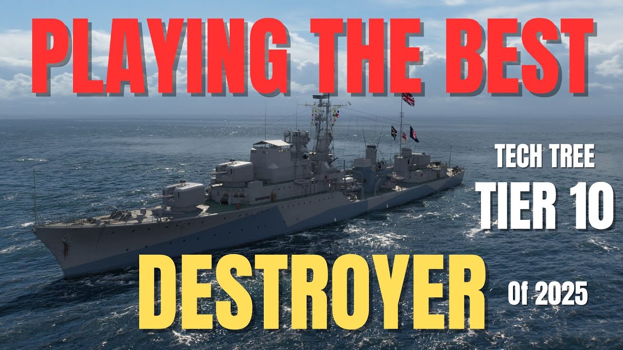 Playing The Best Tech Tree Tier 10 Destroyer in World of Warships WOWS ...