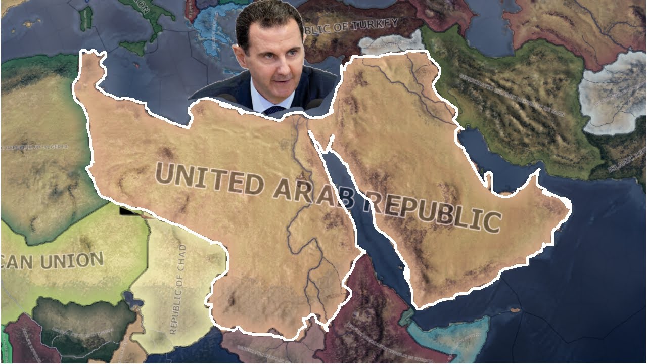 Bashar Al Assad unites the Arab World ┃ Red World HOI4 - YouTube