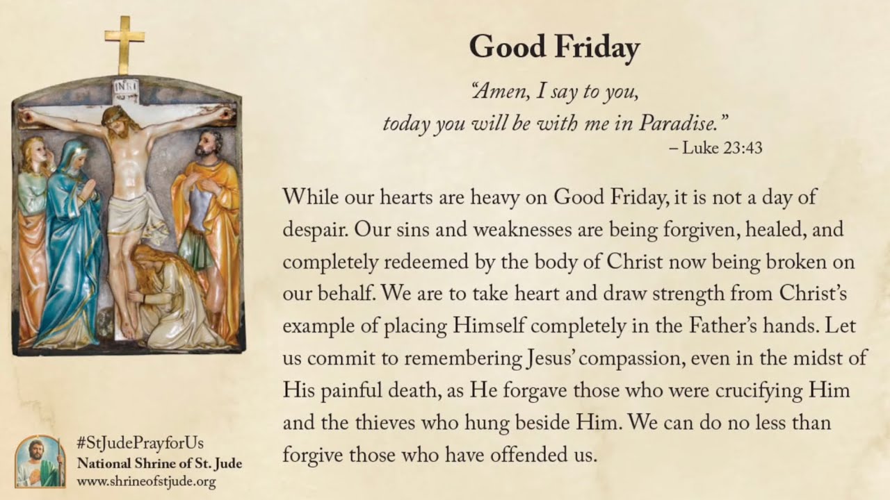 Holy Week Meditations - March 29, 2024: Good Friday - YouTube
