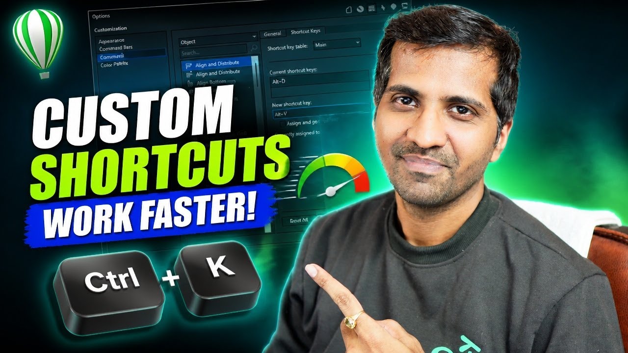 Boost Your Productivity: Custom Shortcuts in CorelDRAW - YouTube