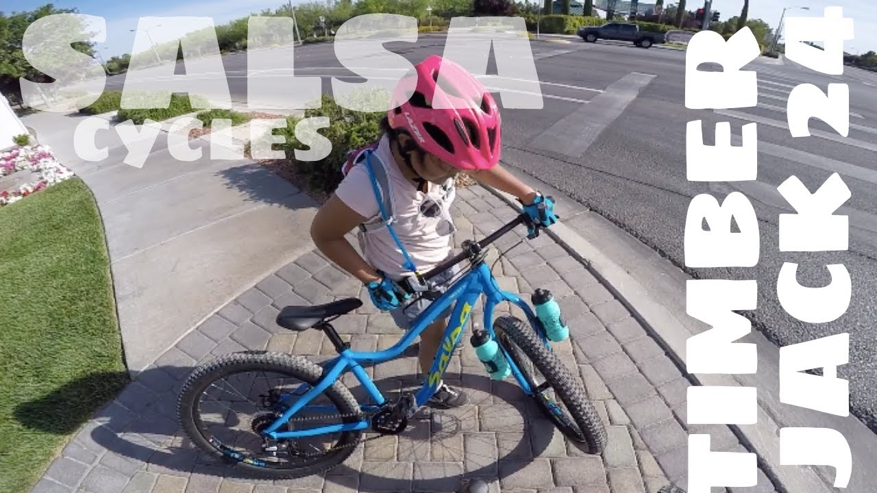 First ride on the Salsa Timberjack 24 - YouTube