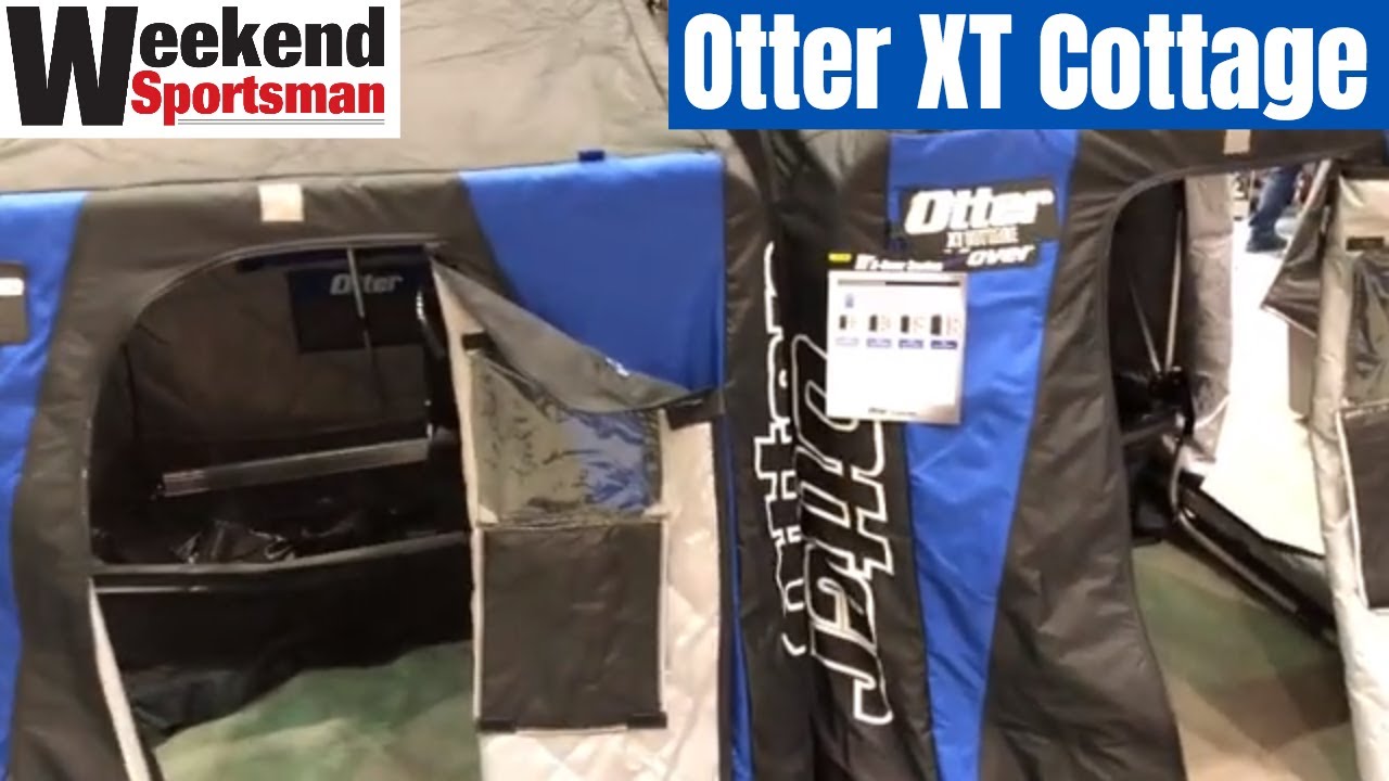 Otter XT Cottage and XT Cottage Pro Ice Fish Flip Over Houses Shelter ...