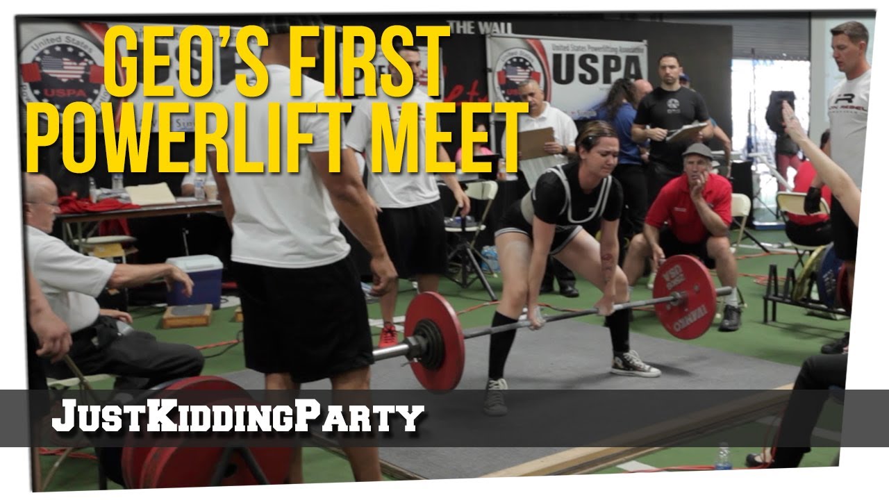 Geo's First Powerlifting Meet - YouTube