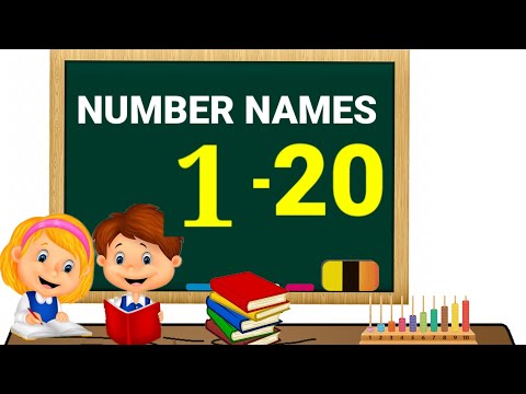 Number Names from 1to 20| Number Names spelling from 1 to 20| Counting ...