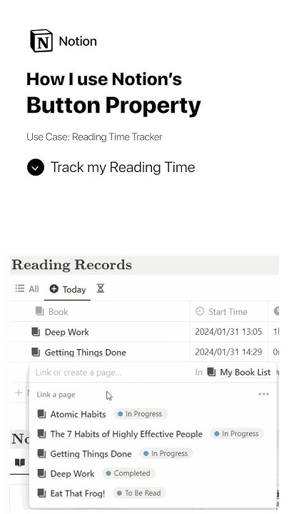 How I Use Notion Database Button Notion Notionapp Notiontutorial Productivity Youtube 6454