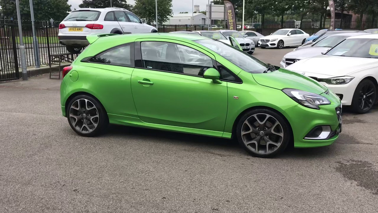 2017 Vauxhall Corsa 1.6i Turbo VXR 3dr in green - YouTube