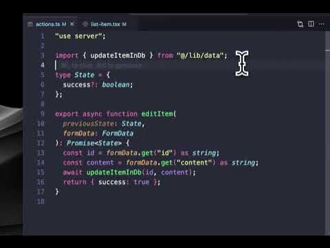 How to revalidate a single item in the list after mutation with Server Actions in Next.js - YouTube