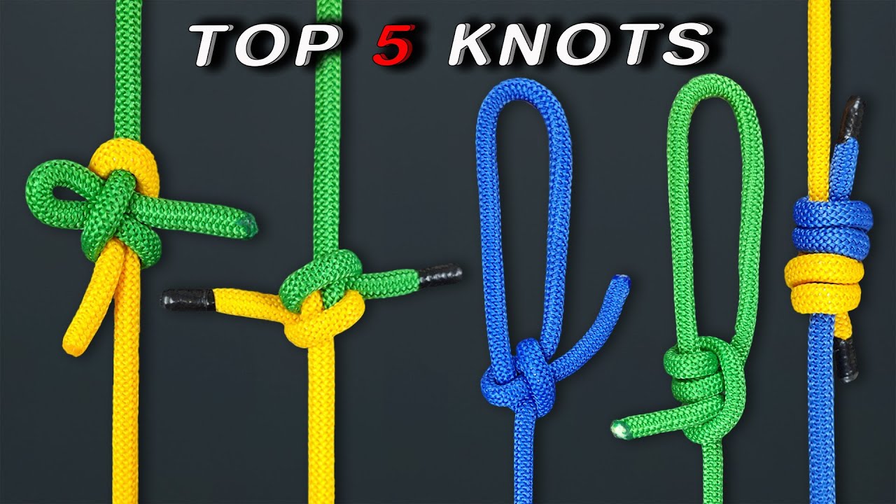TOP 5 knots for bushcraft | DURABLE knots to help you in your daily life | Bushcraft knots - YouTube