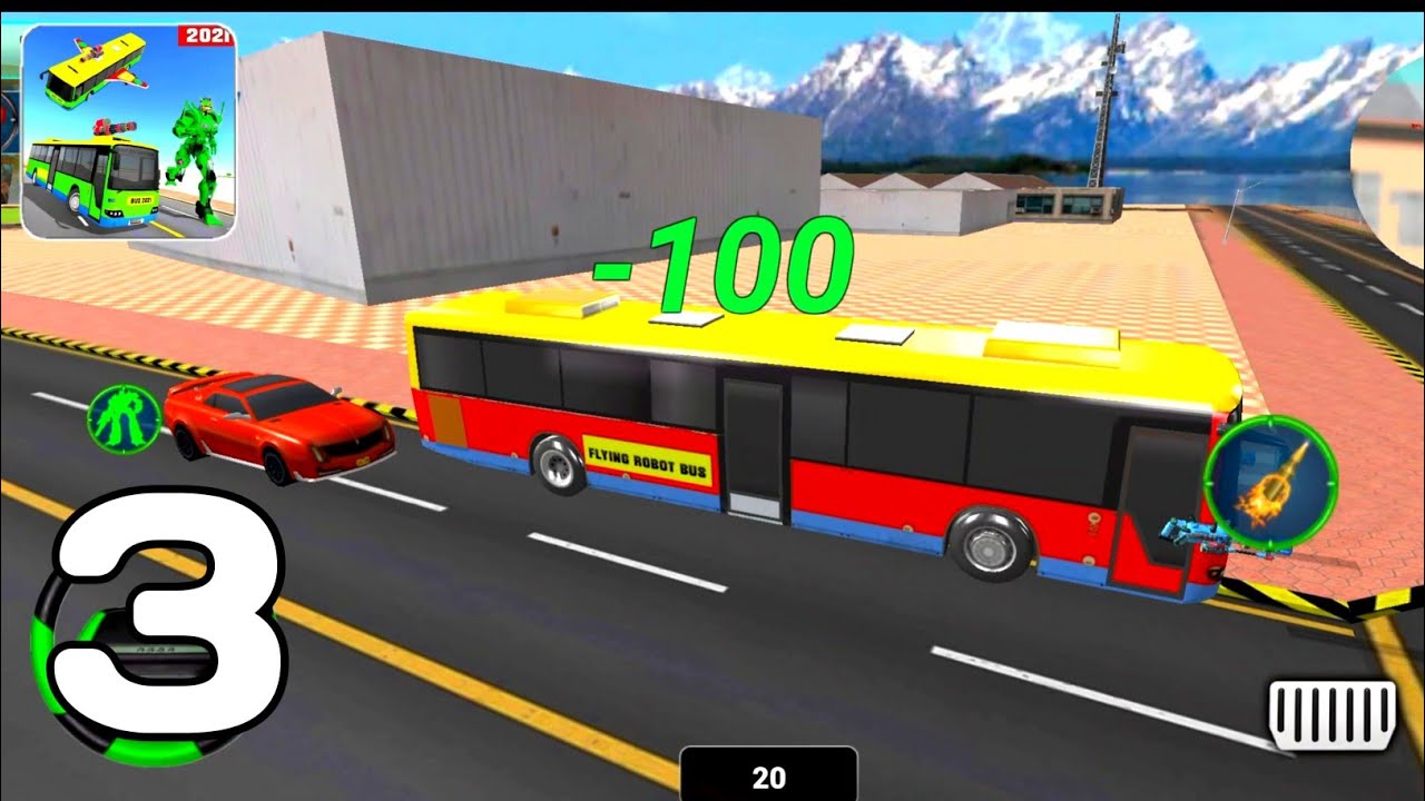 Flying Robot Bus Transform Battle 2021 - Flying Bus Part 3 (Android ...