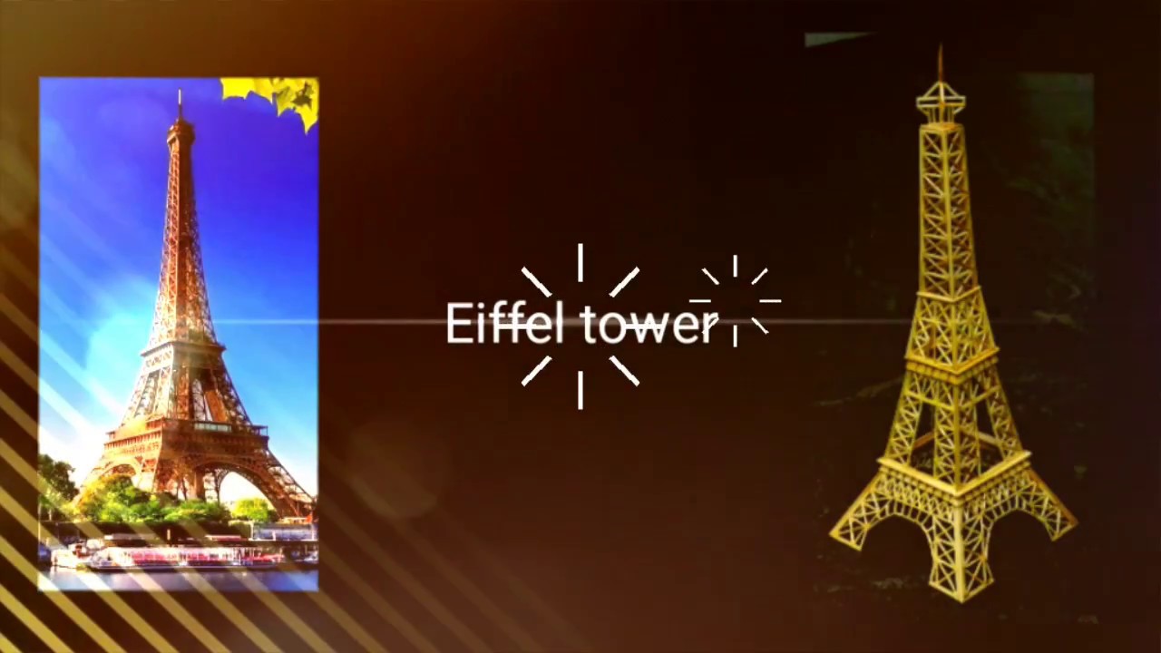 Making of Eiffel tower with matchstick - YouTube