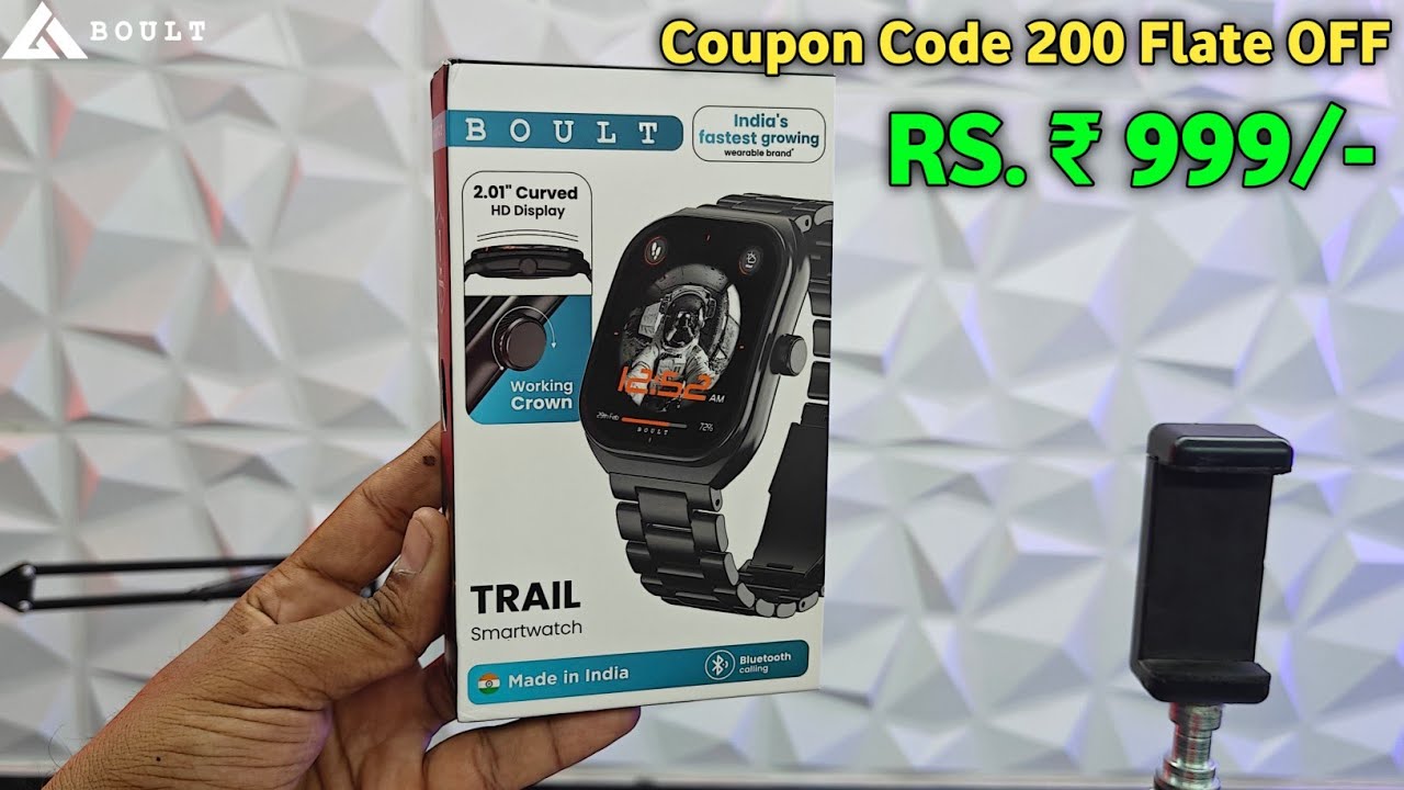 Boult Trail Smartwatch Unboxing 🔥 | boult trail smartwatch review ...