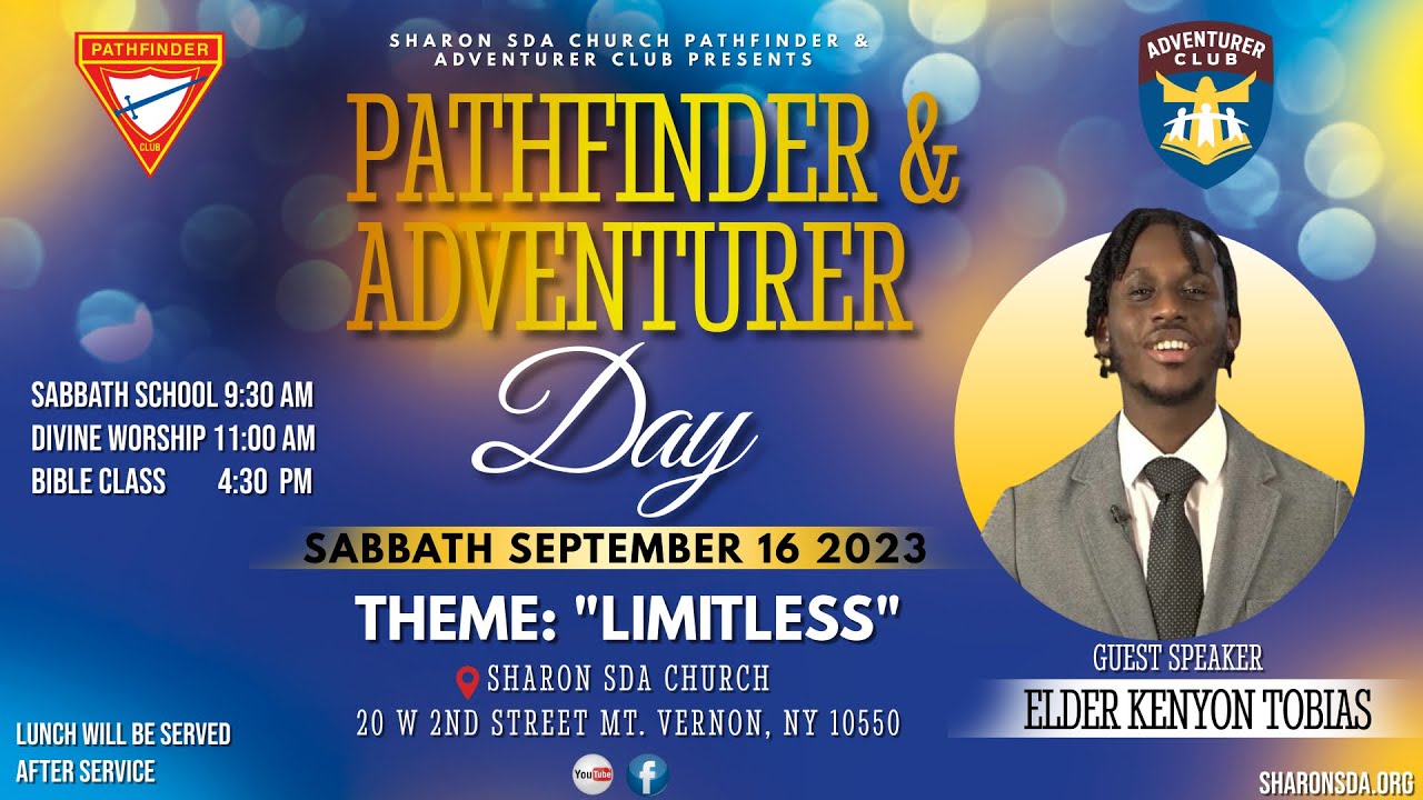 Pathfinder & Adventurer Day | Sabbath September 16, 2023 | with Guest ...