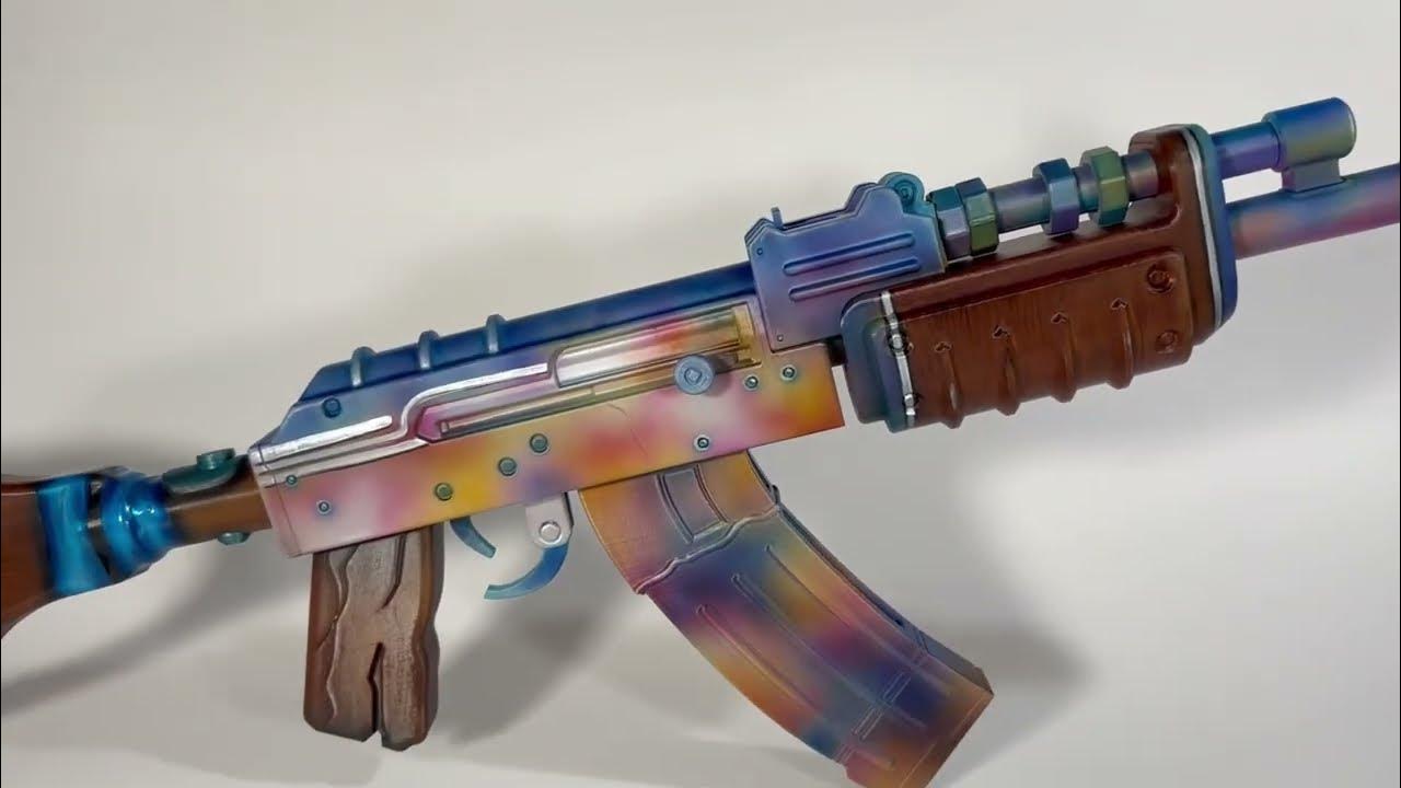 Rust AK Trainwreck Blue Gem Skin Life Size / Real Prop - YouTube