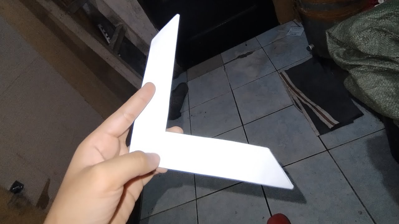 HOW to MAKE ORIGAMI BOOMERANG!! (A4 Bond Paper needed) | Elmer ...
