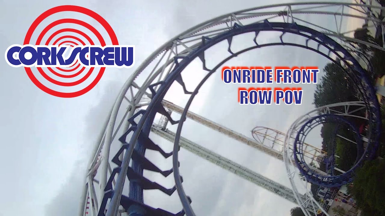 "Cedar Point" Corkscrew - Onride Front Row POV - 8/8/2018 - YouTube