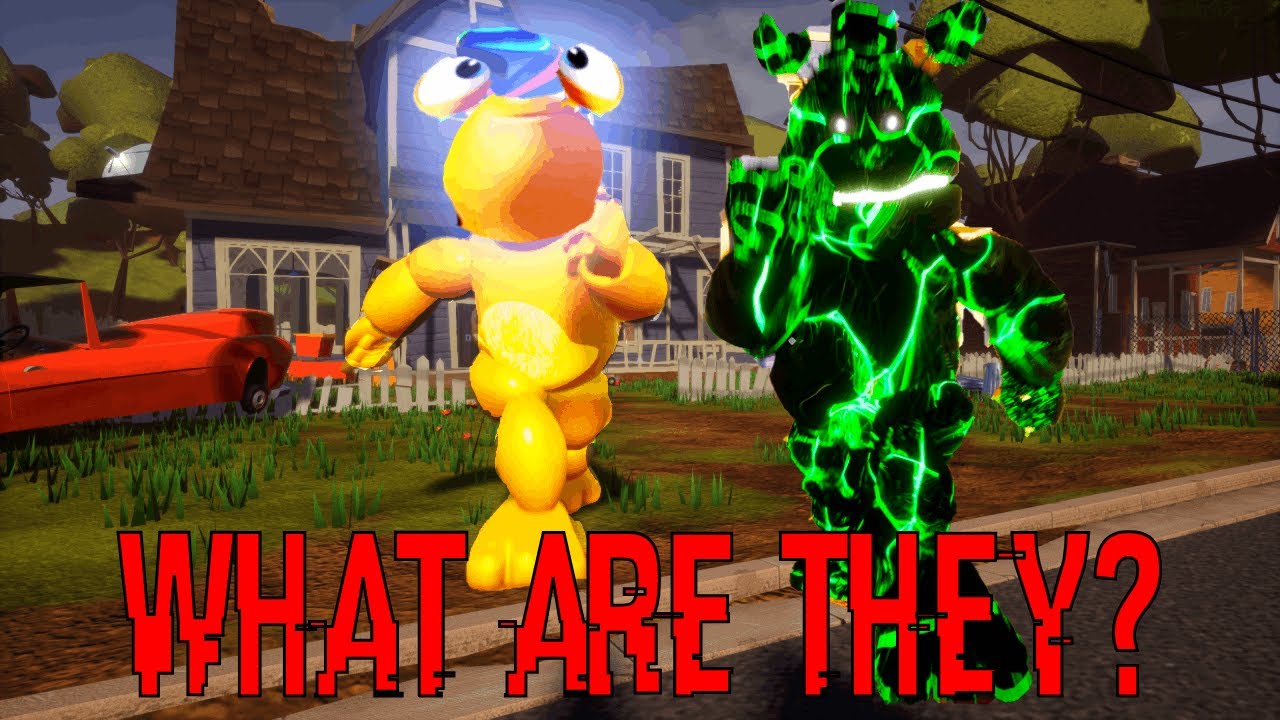 FREDBEAR IN HELLO NEIGHBOR IS NOT SURVIVABLE - YouTube