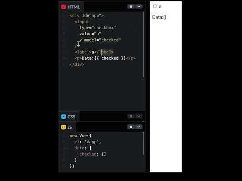 #20 Multiple Checkbox Form Input Bindings Vue js Frontend #shorts - YouTube