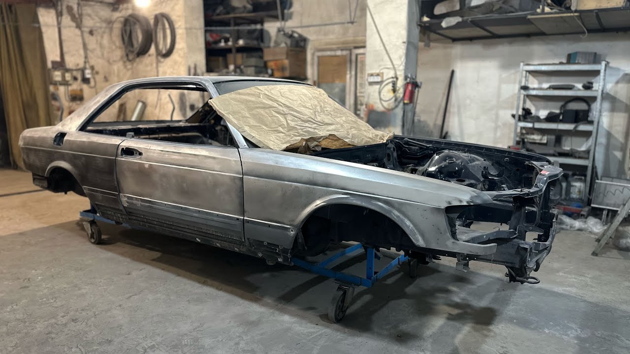 Process restoration Mercedes w126 (укр субт) - part 7 - YouTube