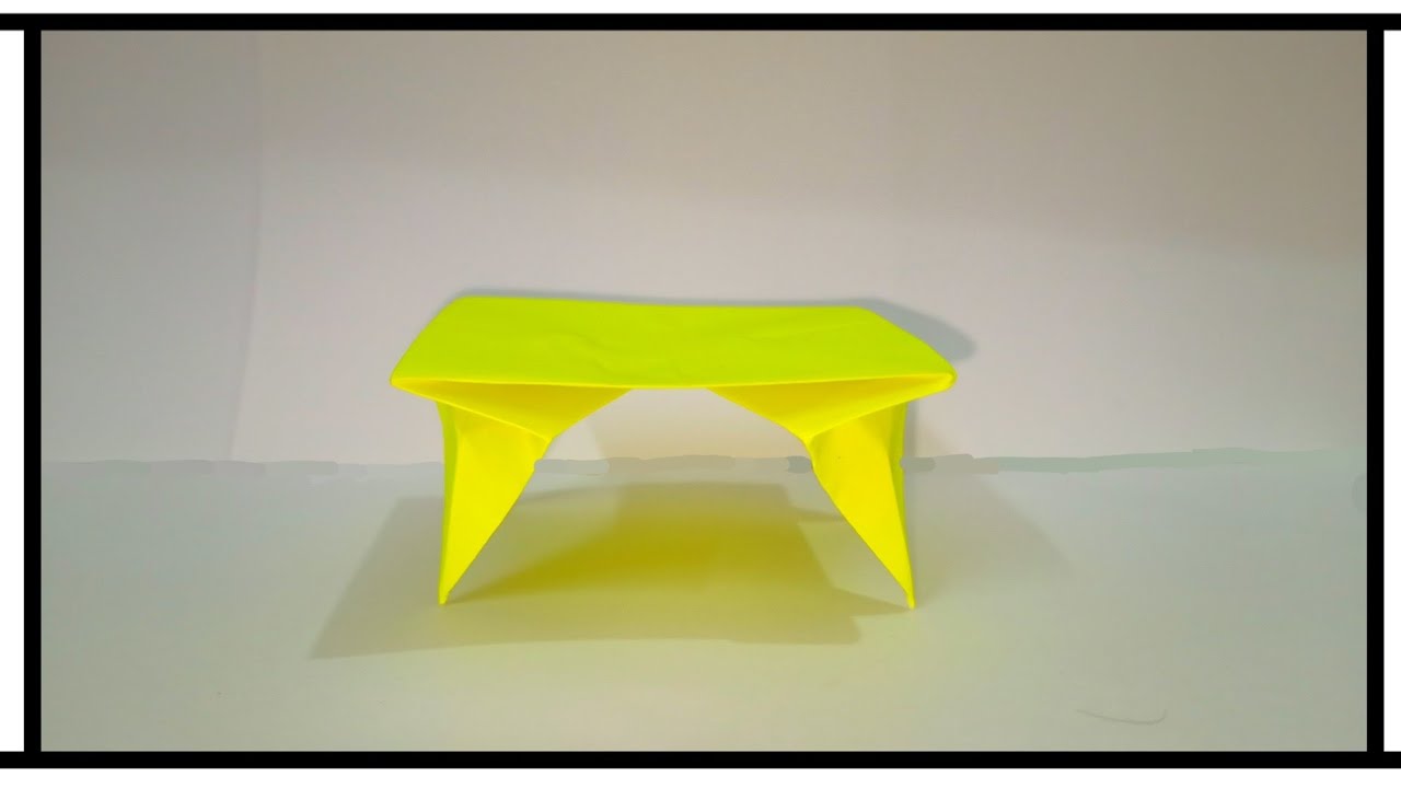 How to make a Paper Table || easy to make || Origami table || Paper ...