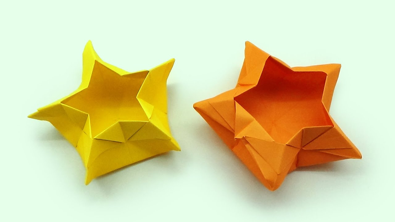 Making Easy Paper Star Box - How To Make An Origami Star Box Easy -DIY ...