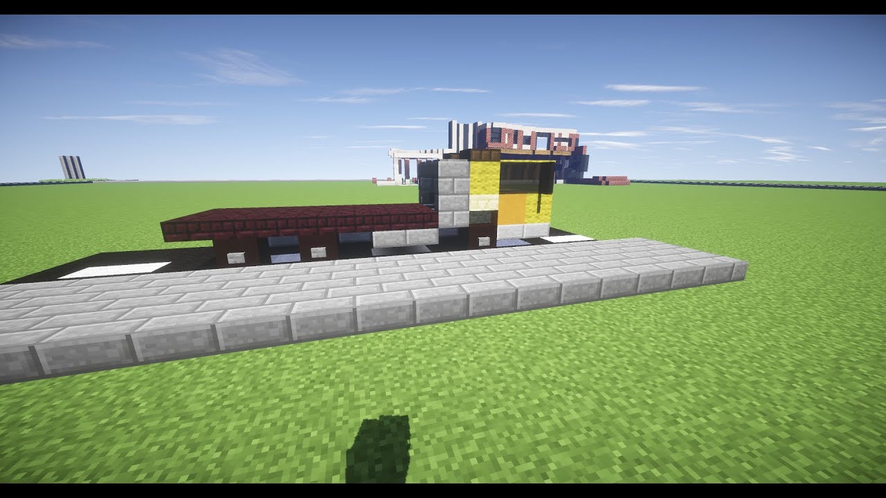Minecraft How to Build:FlatBed Truck - YouTube