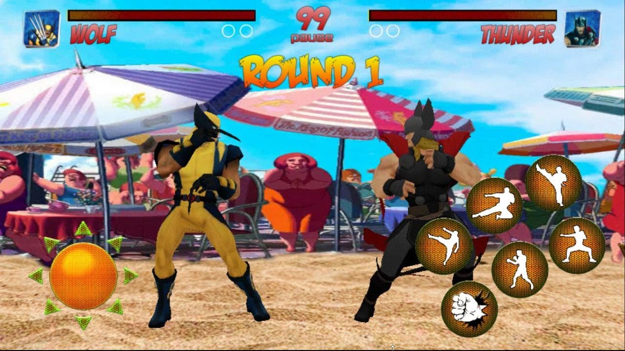 Superheroes Fighting Game Shadow Battle kung fu karate. - YouTube