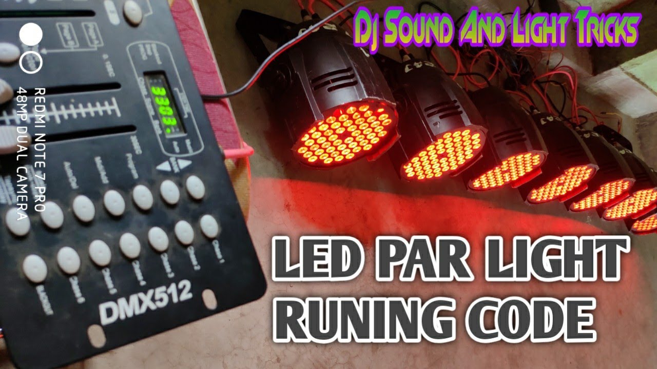 Par Light Full Code Setting In DMX512 - YouTube