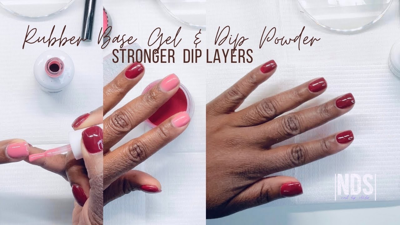 Rubber Base Gel + Dip Powder.. Perfect Combination… - YouTube