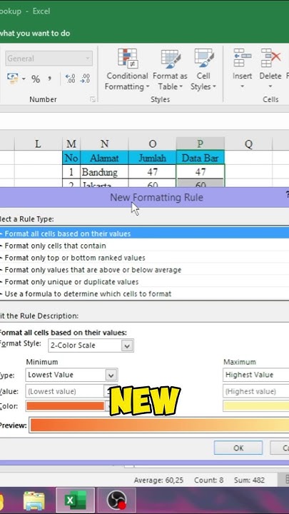 Cara Membuat Data Bar Pada Ms Excel #excel #microsoftexcel #exceltips - YouTube
