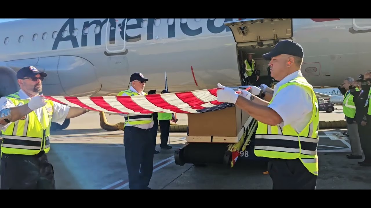 CPL Francis Jury, US ARMY 🇺🇸 DFW 🇺🇸 repatriation - YouTube