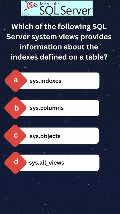 Sql Server Indexes On A Table Sqlquiz Sqlfordataengineer Learnsql Youtube