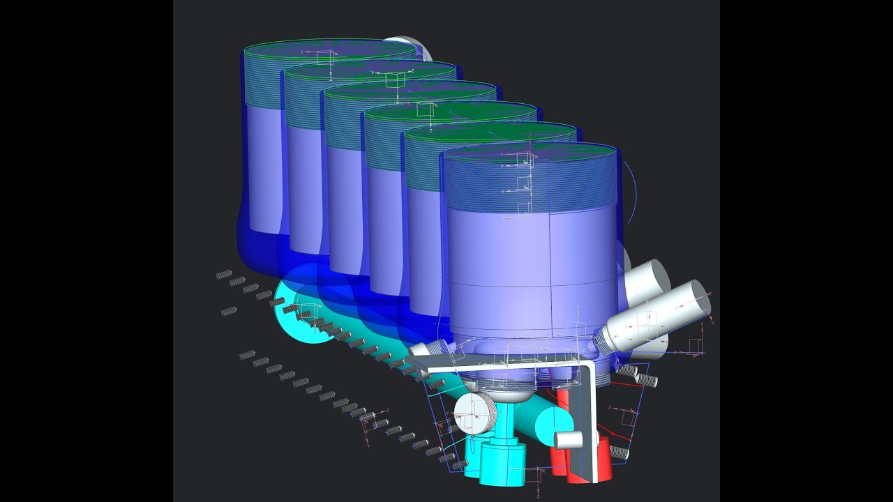 Siemens NX - Simcenter CAD Reconstruction of WW2 DB605 Engine - YouTube
