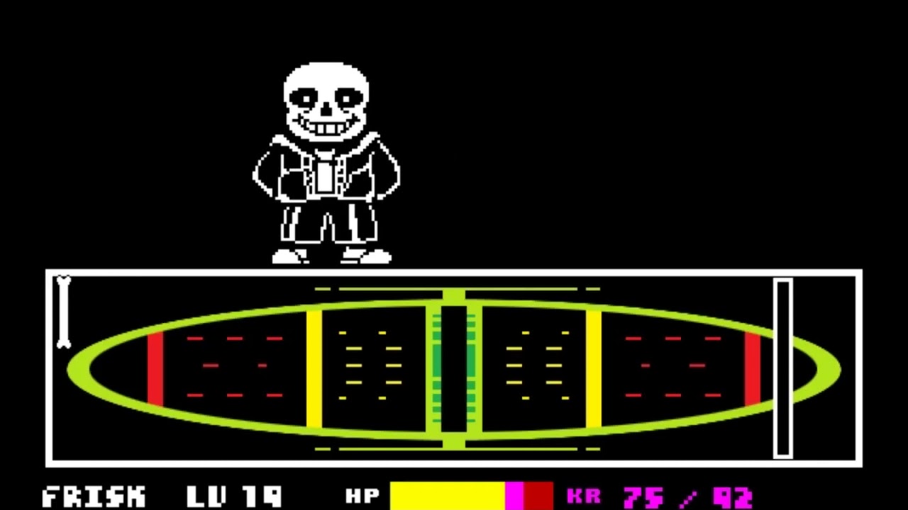 UnderTale Sans Fight Hard Mode Demo HarisLTS take Complete - YouTube