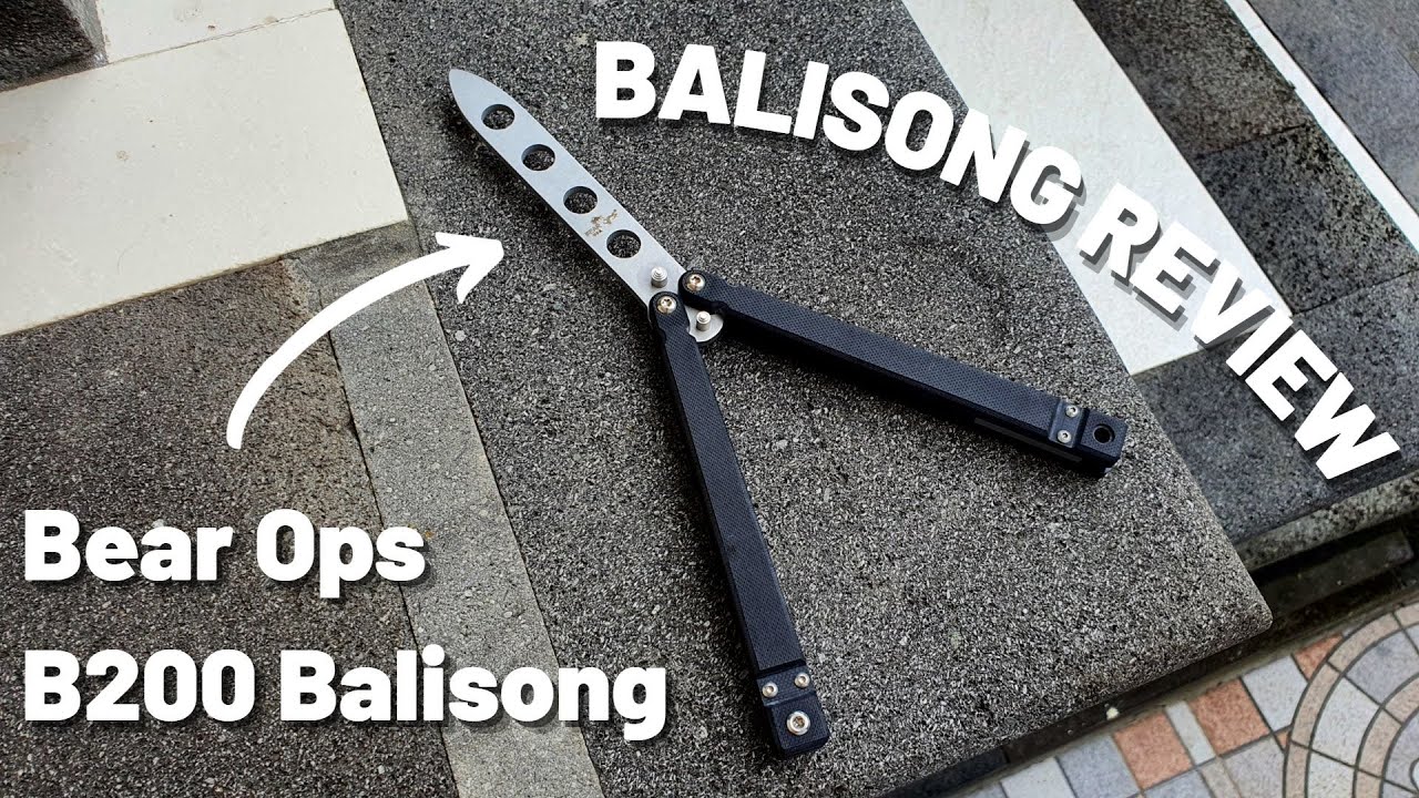 Balisong Review - Bear Ops B200 Balisong - YouTube