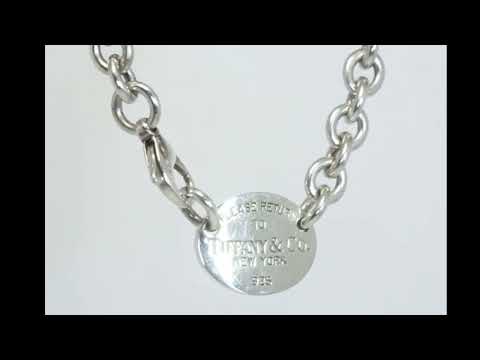 Tiffany & Co. “Return To Tiffany” Oval Tag Necklace Sterling Silver 1.68ozt 15” - 29687