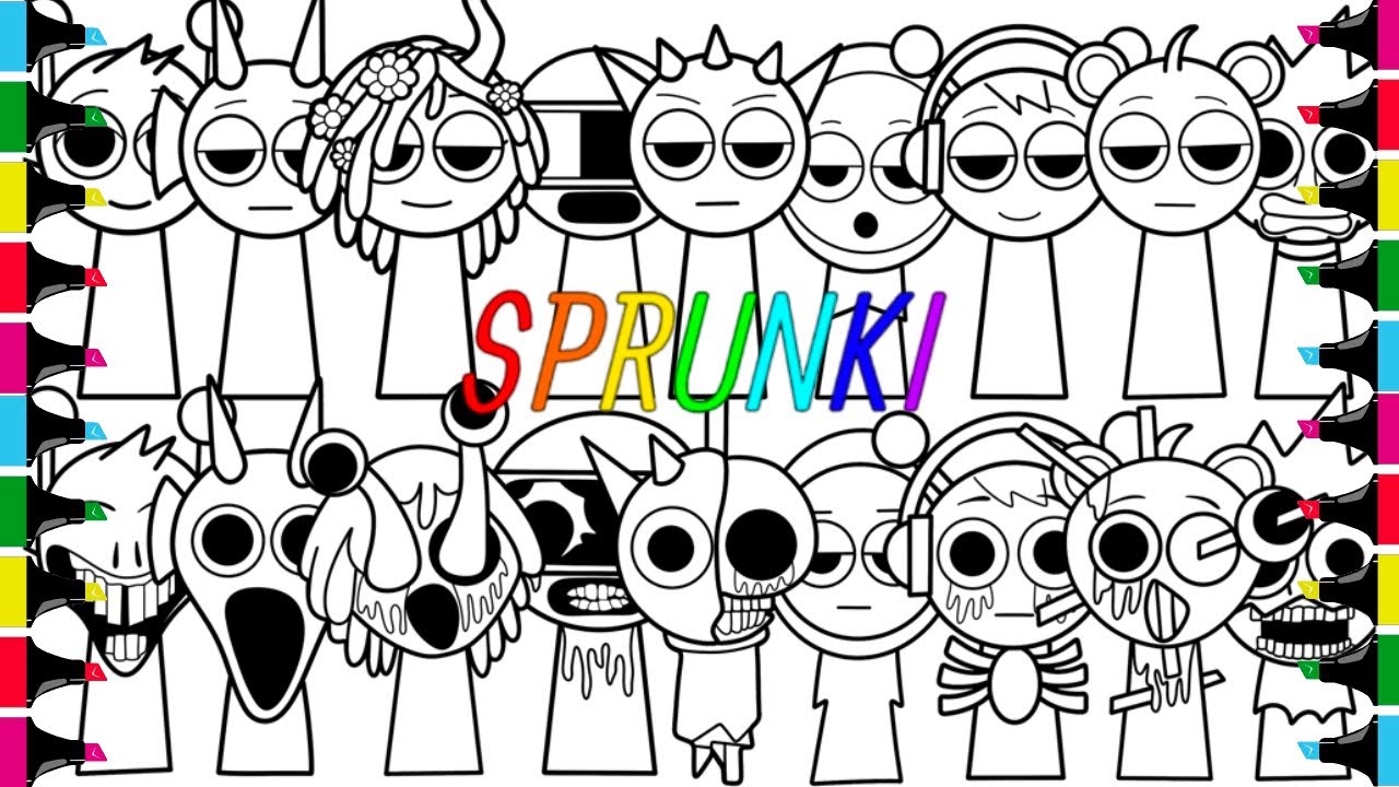Incredibox Sprunki New Coloring Pages / How to Color ALL Sprunki ...